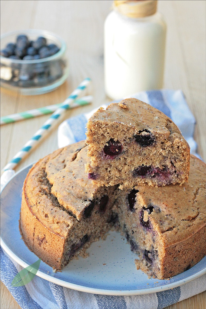 Torta vegan ai mirtilli | The green pantry